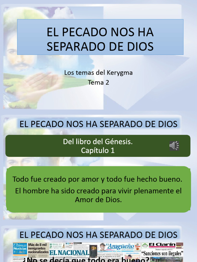 El Pecado Nos Ha Separado de Dios | PDF | Pecado | eucaristía