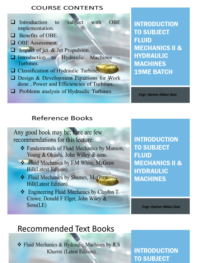 Fluid Mechanics II & Hydraulic Machines | PDF | Turbine | Turbomachinery
