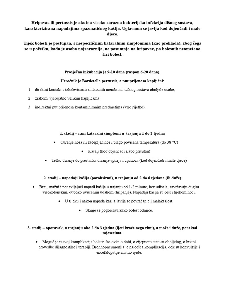 Hripavac Preporuke | PDF