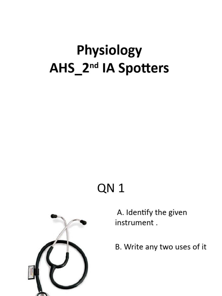 Spotters | PDF | Heart Valve | Medical Specialties