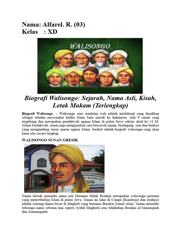 Biografi Walisongo | PDF