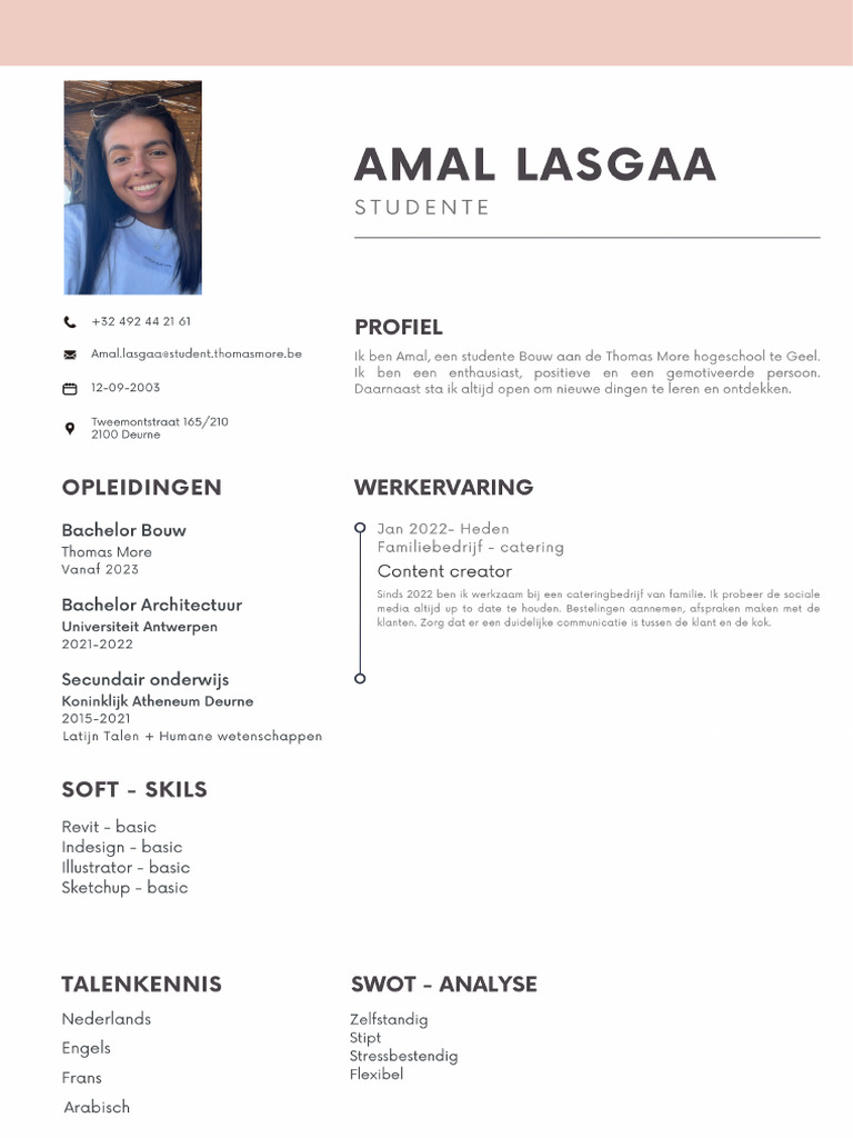 Onepager - Amal Lasgaa | PDF