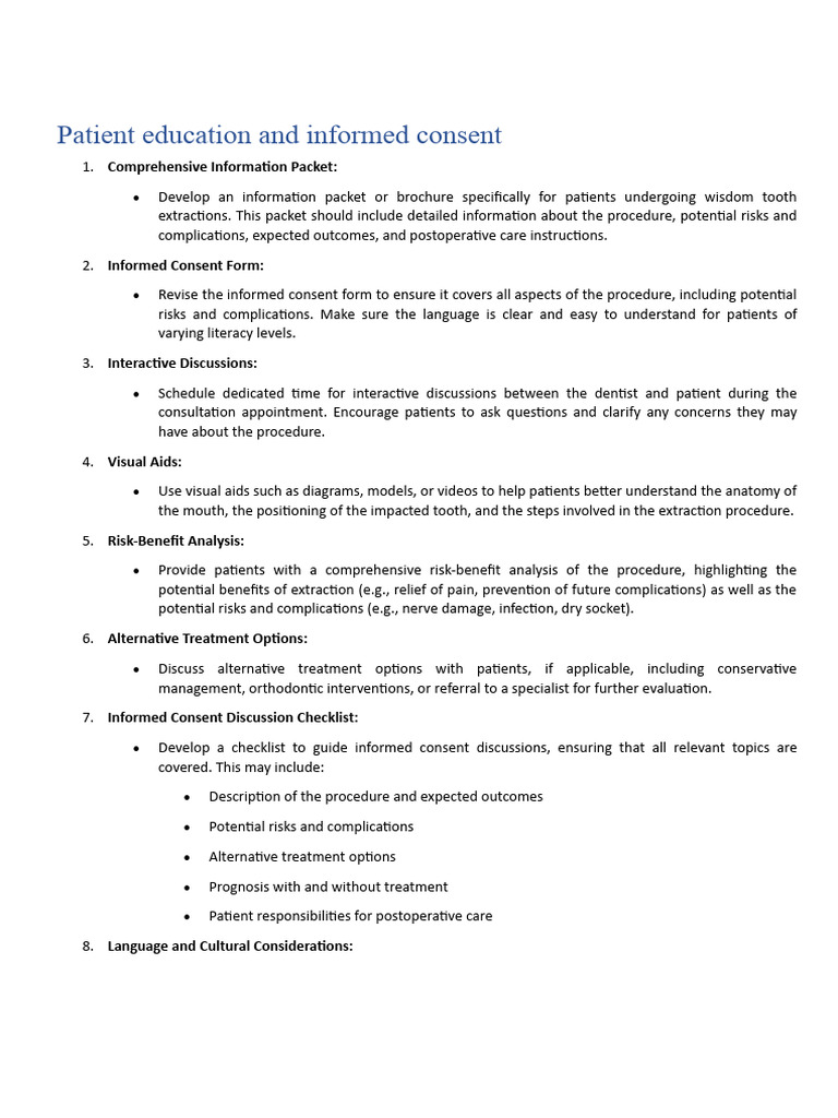 Patient Education and Informed Consent | Download Free PDF | Informed ...