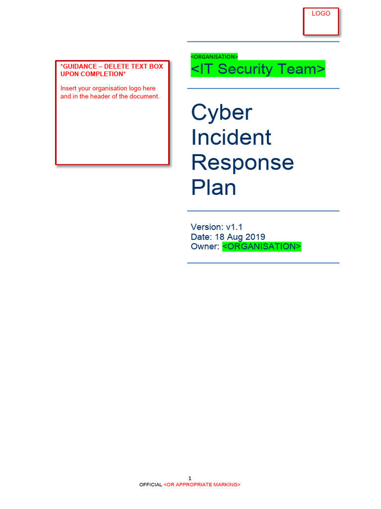 Cyber Capability Toolkit - Cyber Incident Response - Public Sector ...