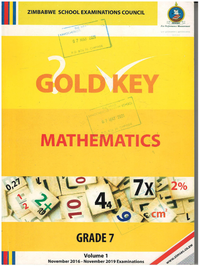 Golden Keys Mathematics Grade 7 | PDF | Mathematics