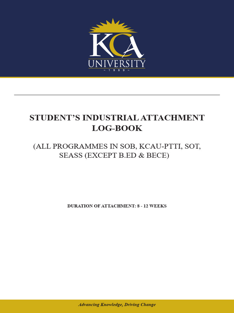 KCAU Log Book New | PDF | Bachelor's Degree | Accountant
