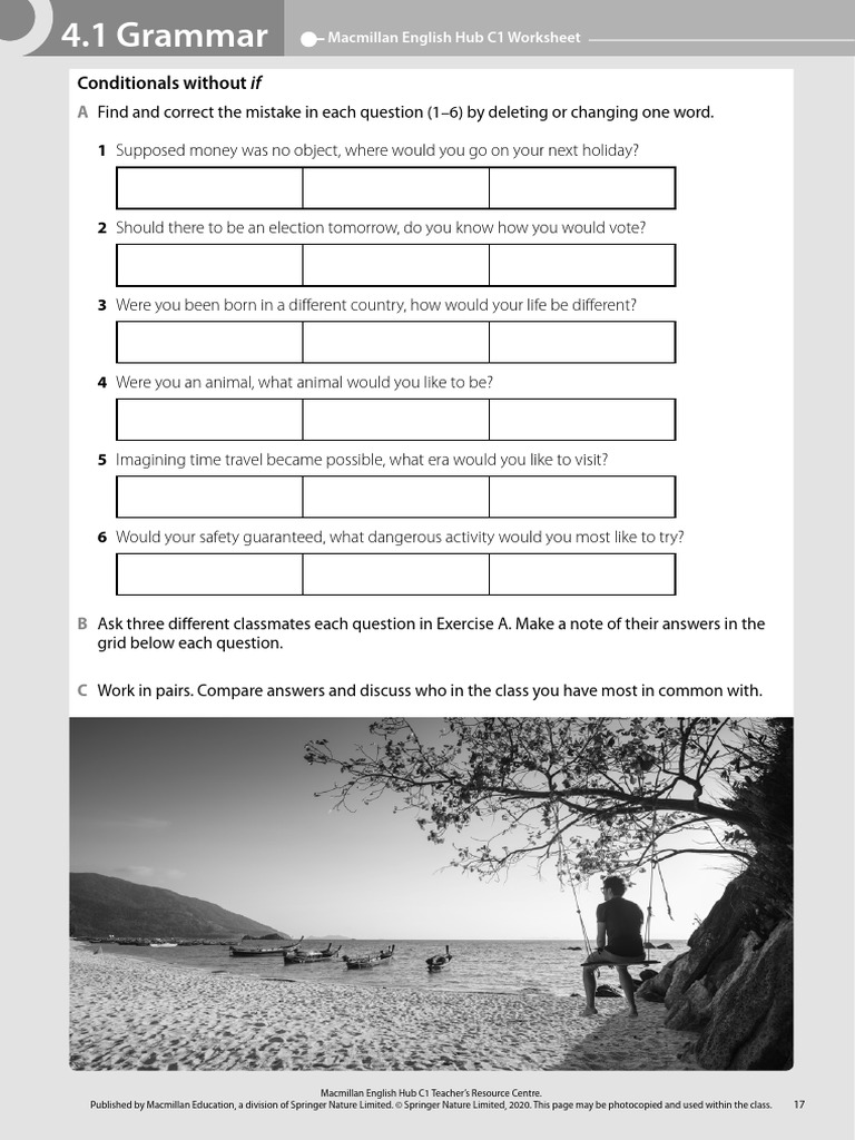 Unit 4.1. Grammar. Conditionals Without If | PDF | Language Arts & Discipline | Self-Improvement