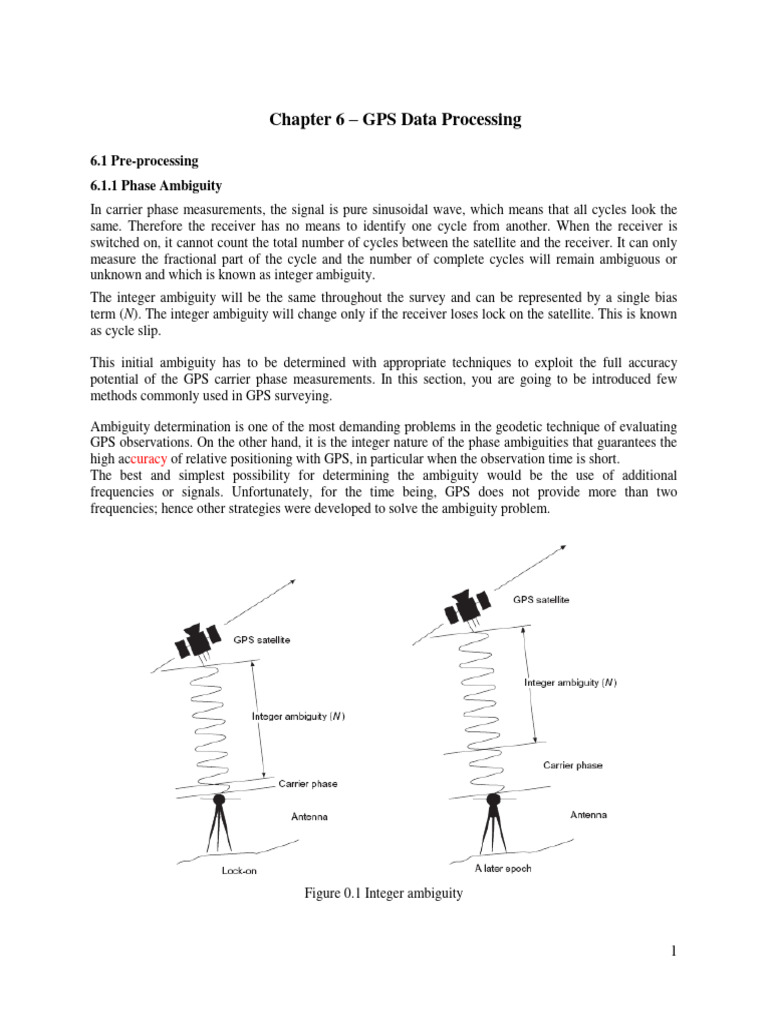 GPS Data Processing Techniques Explained | PDF | Surveying | Geographic ...