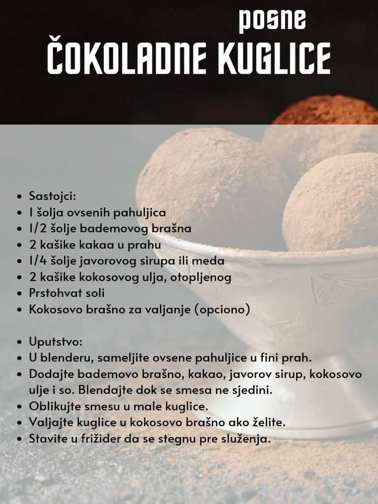 Posni Slatkisi | PDF