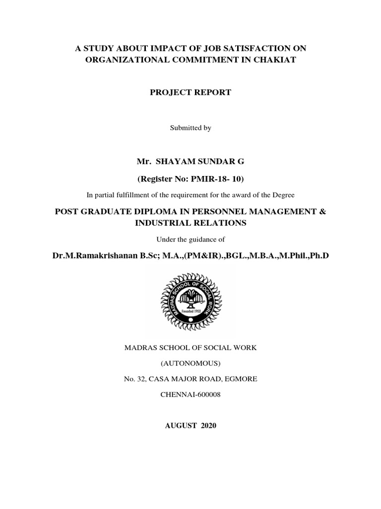 Final Index | PDF | Job Satisfaction | Statistics
