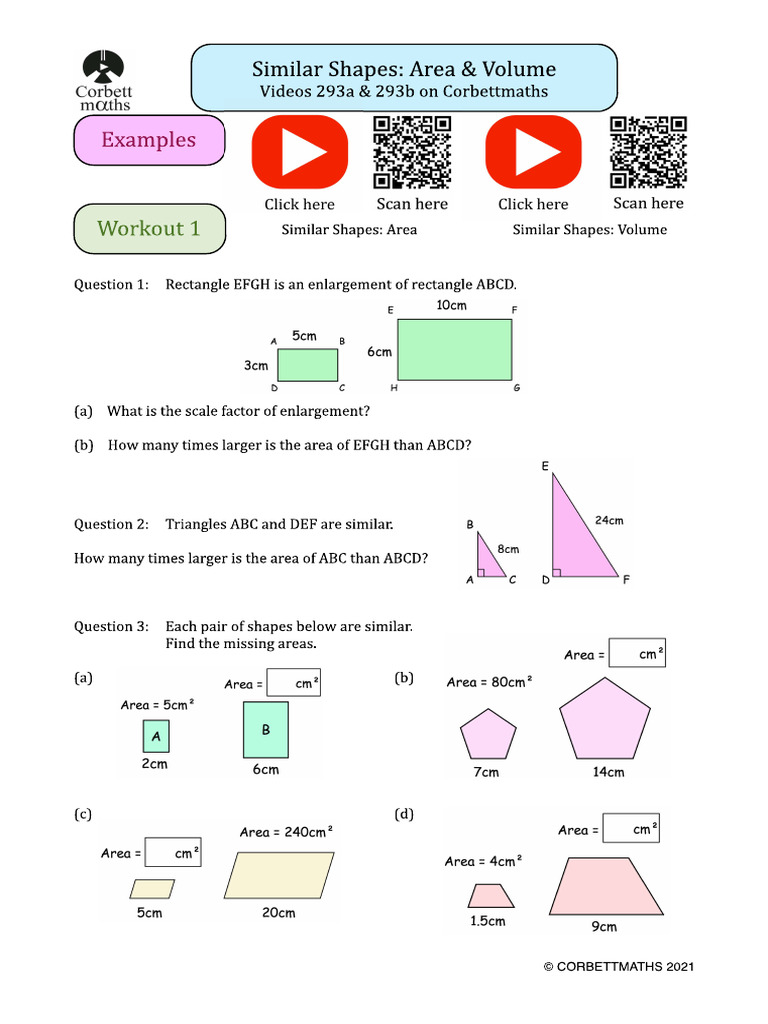 Corbett TEXTBOOK Area and Volume | PDF