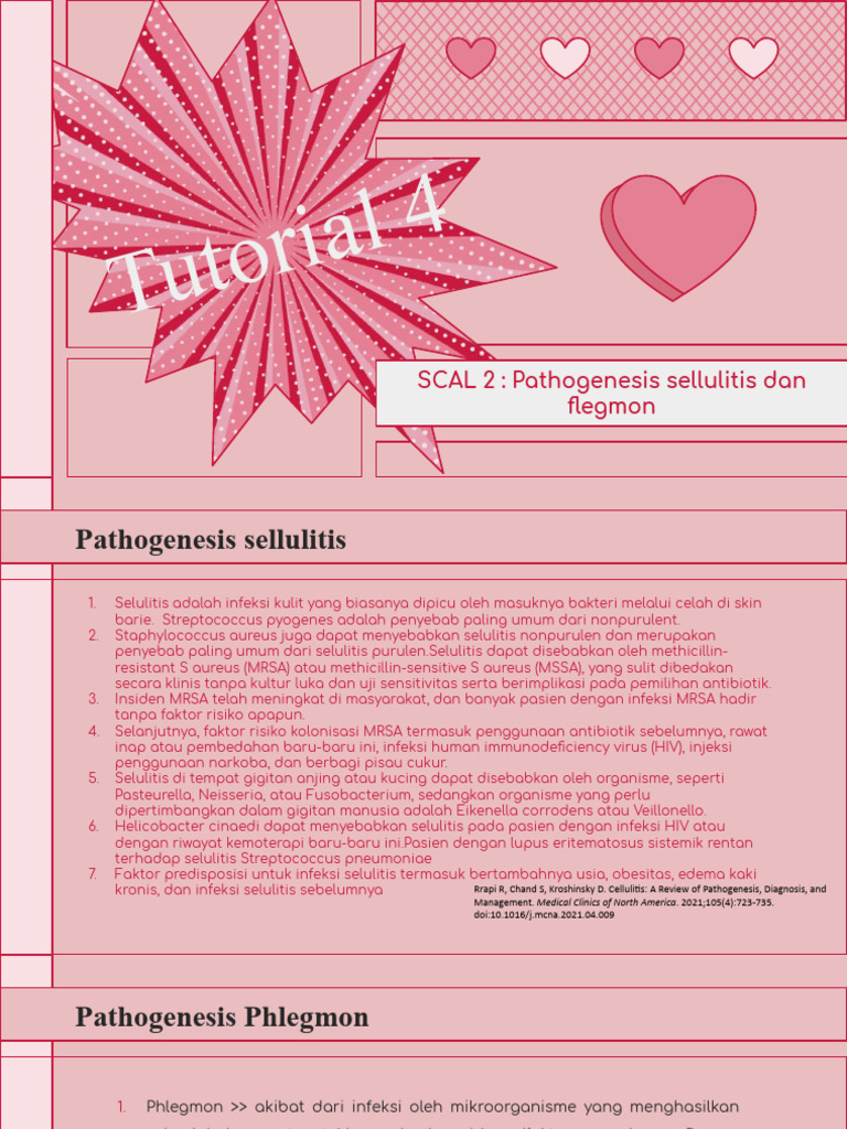 Scal 1 Pathogenesis Selulitis & Phlegmon | PDF