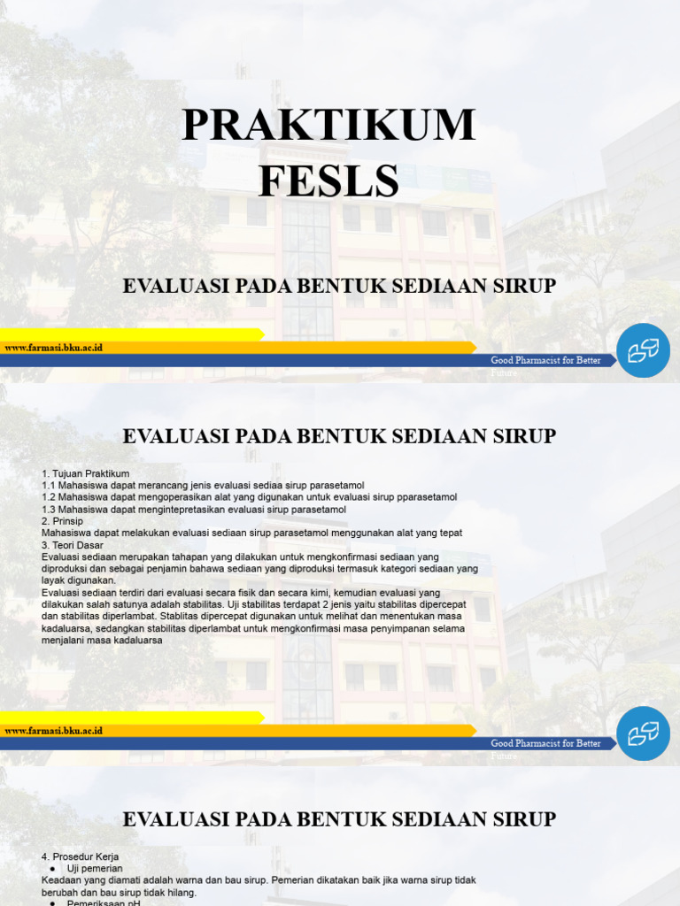 P2.evaluasi Pada Bentuk Sediaan Sirup | PDF | Kesehatan Holistik