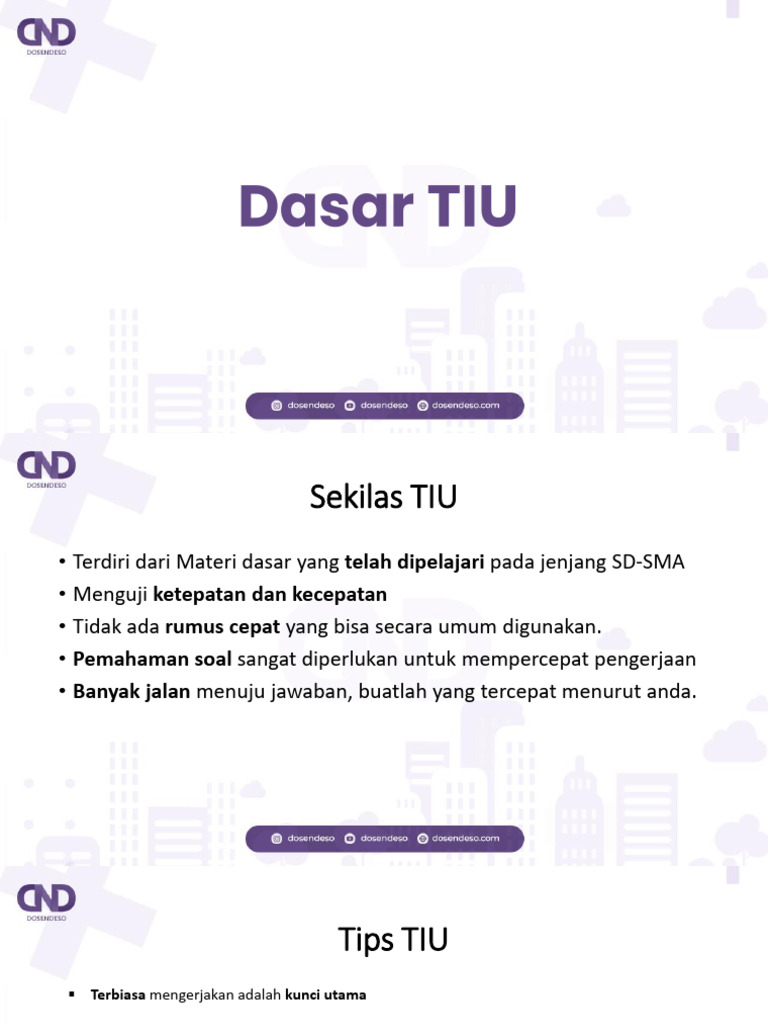 Panduan Lengkap TIU: Materi dan Tips | PDF