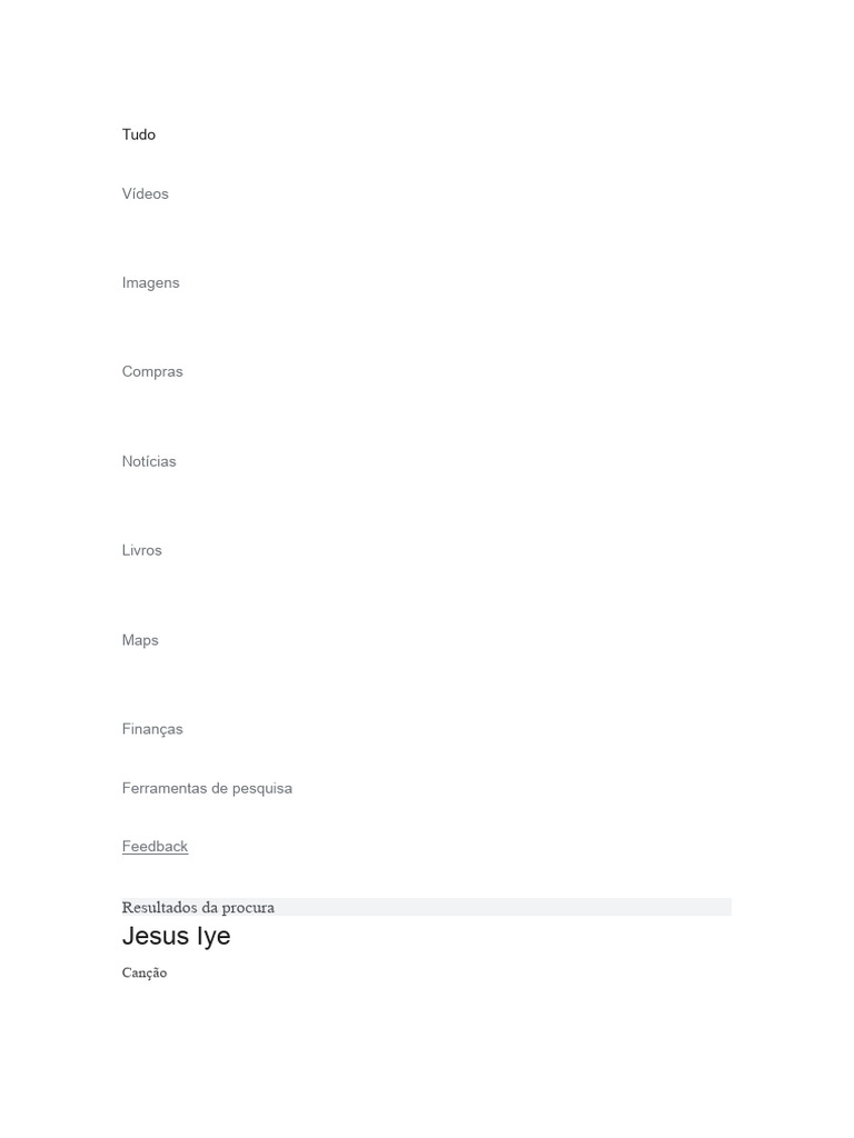 Letra Da Musica Jesus Iye | PDF | Language Arts & Discipline | Religion ...