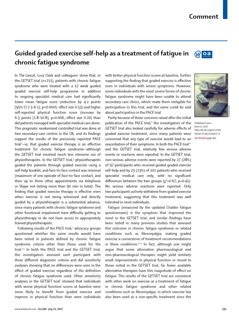 Guided Graded Exercise Self Help As A Treatment of | PDF | Chronic ...