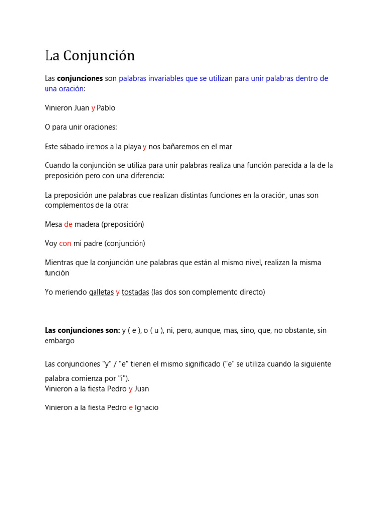 La Conjunción | PDF