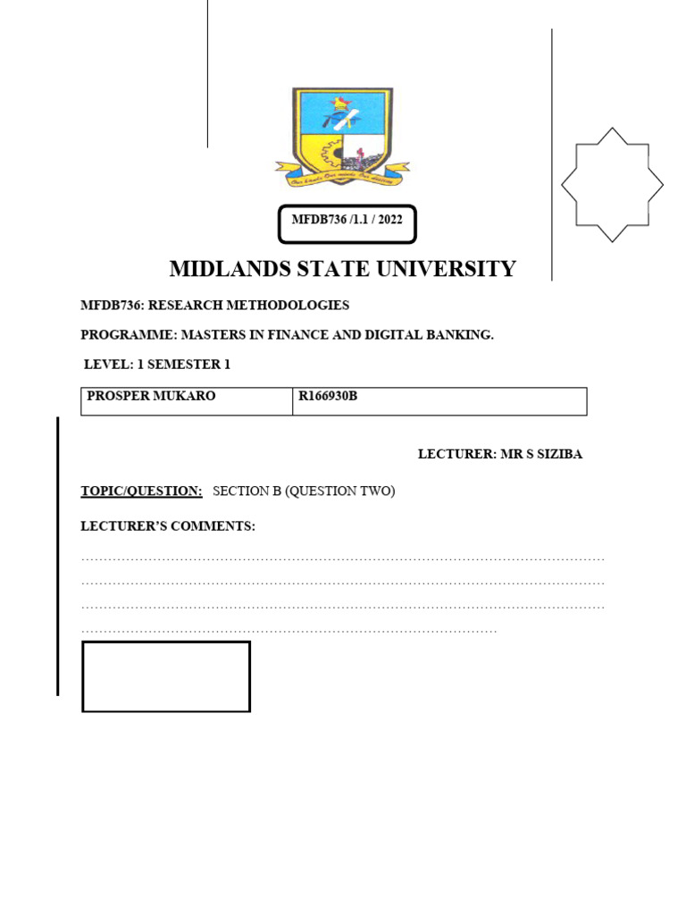 Prosper Mukaro R166930B Multiple Choice Presentation | PDF ...