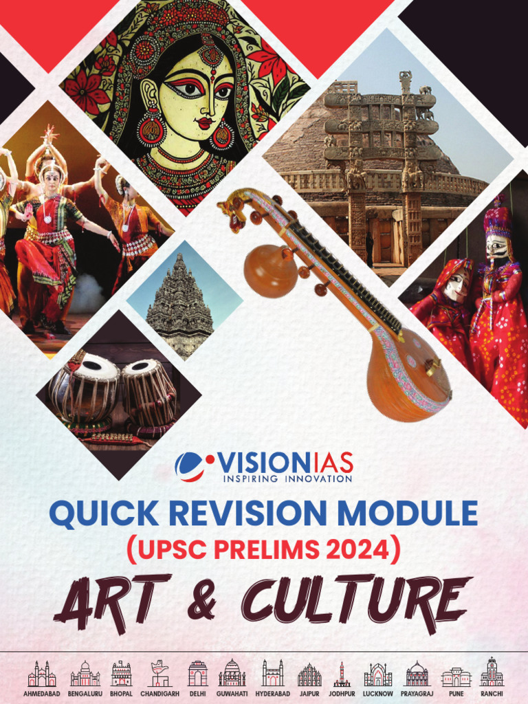 Quick Revision Module (Upsc Prelims 2024) Art & Culture | PDF | Paintings