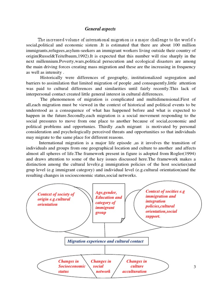 Understanding Mass Migration Dynamics | PDF | Immigration | Cultural ...