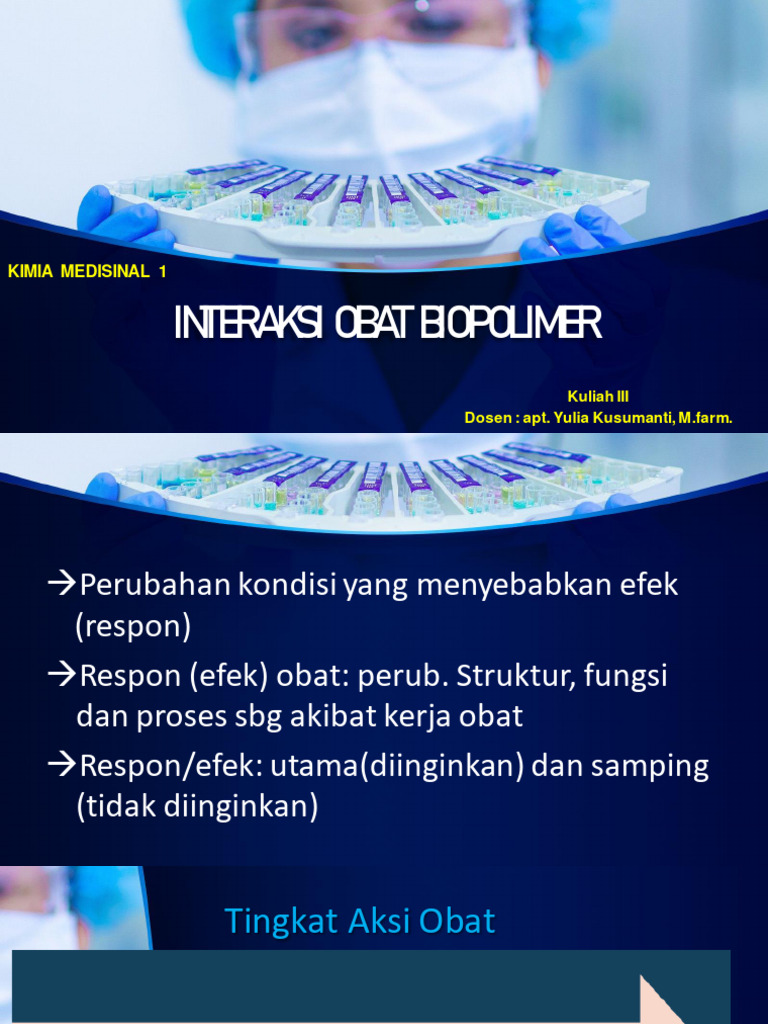 Interaksi Obat dengan Biopolimer dan Reseptor | PDF