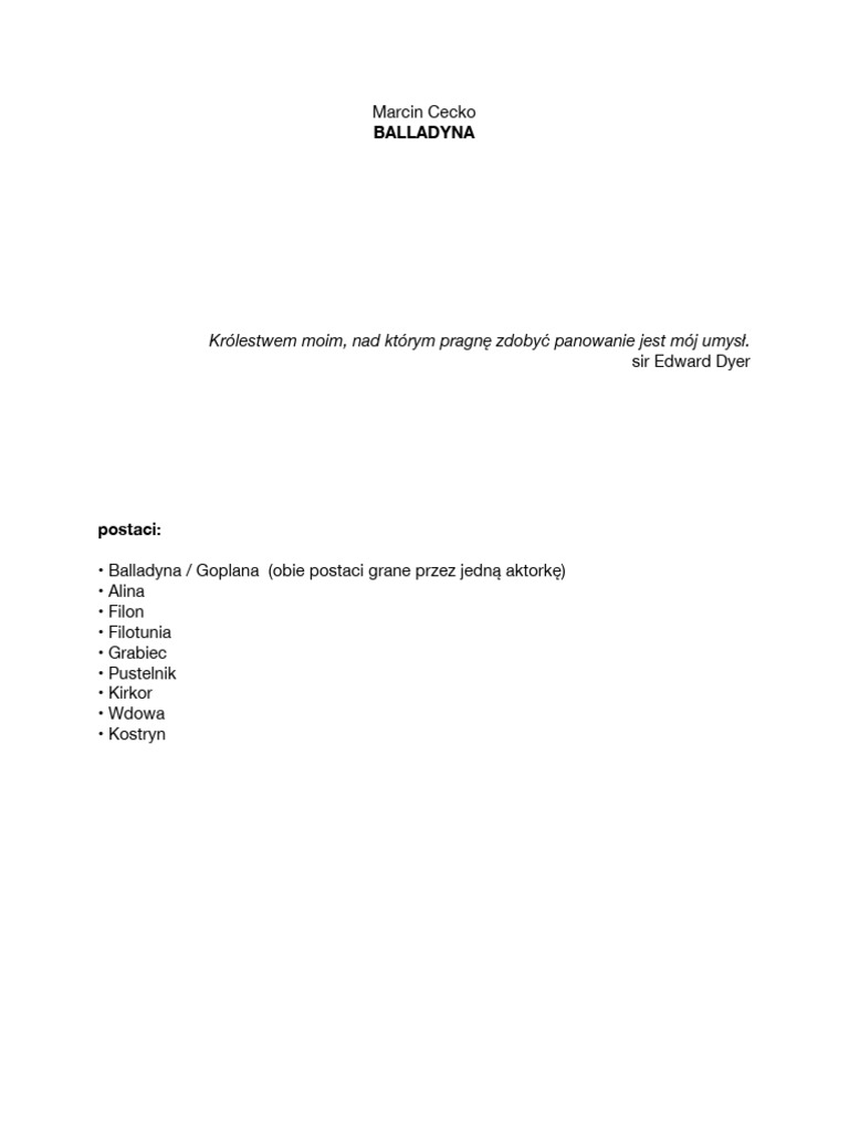 BALLADYNA Marcin Cecko GND | PDF