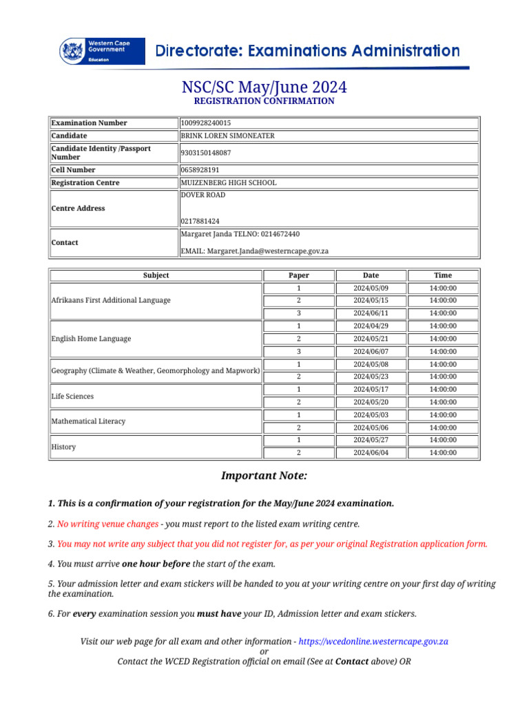 Cemis - Westerncape.gov - Za Pls Lts2005.Ansaaf15.Nsc SC Indv Result ...