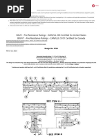 Fire Resistance Ratings - ANSI/UL 263: Design No. U305 | PDF | Drywall | Framing (Construction)