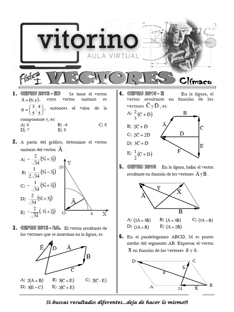 Vectores VH 1 | PDF | Vector Euclidiano | Geometría algebraica
