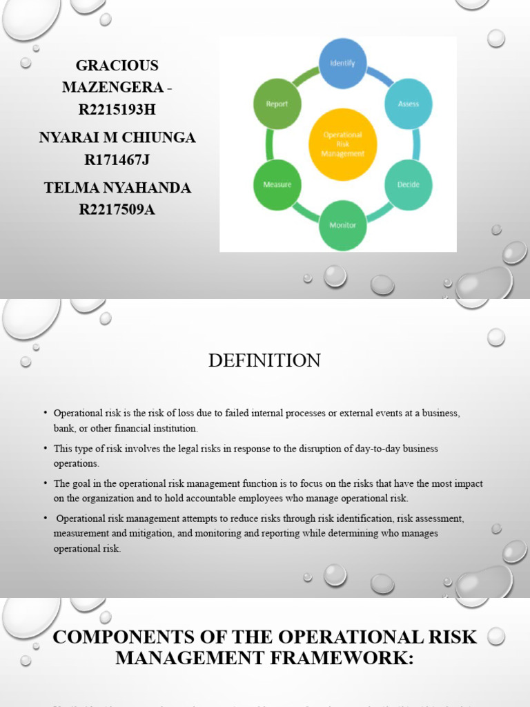 Operational Risk Group 4 | PDF | Risk | Risk Management