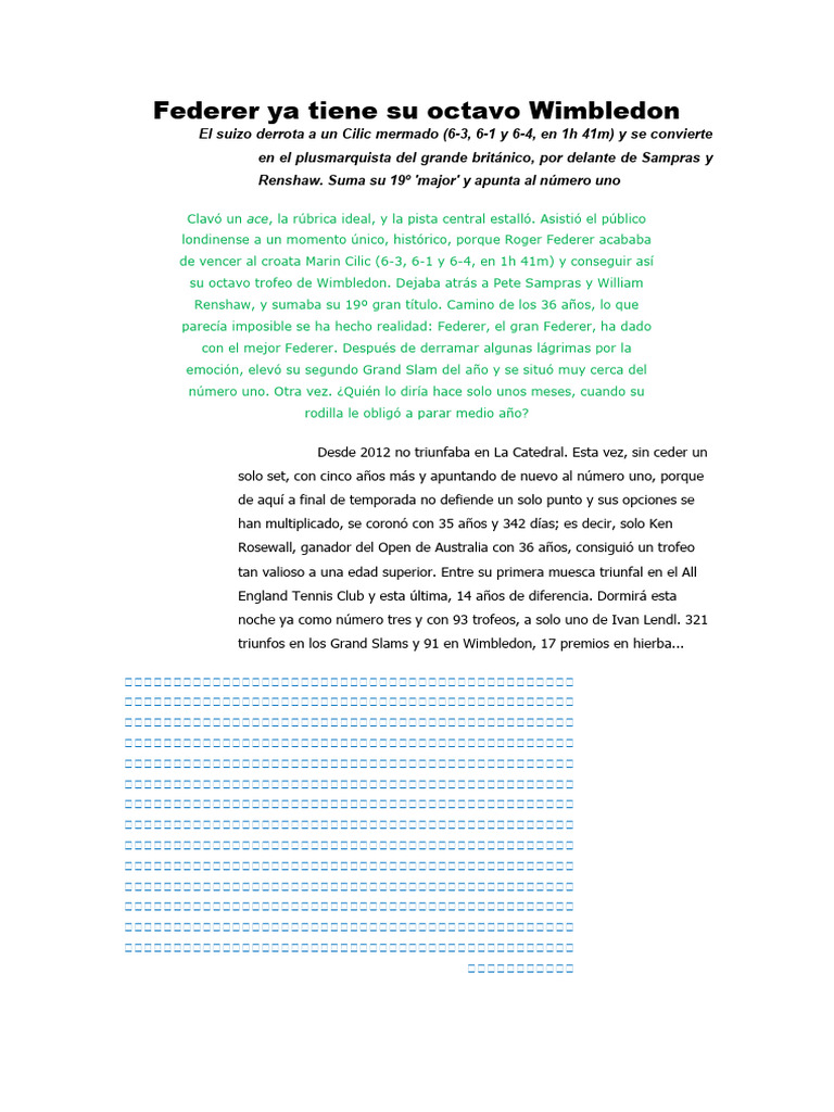 Cachi Abel Practica 2 | PDF | Roger Federer | Competiciones deportivas