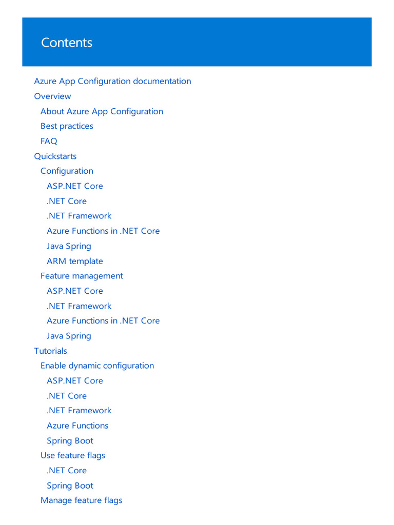Azure App Configuration Pdf Web Application Command Line Interface
