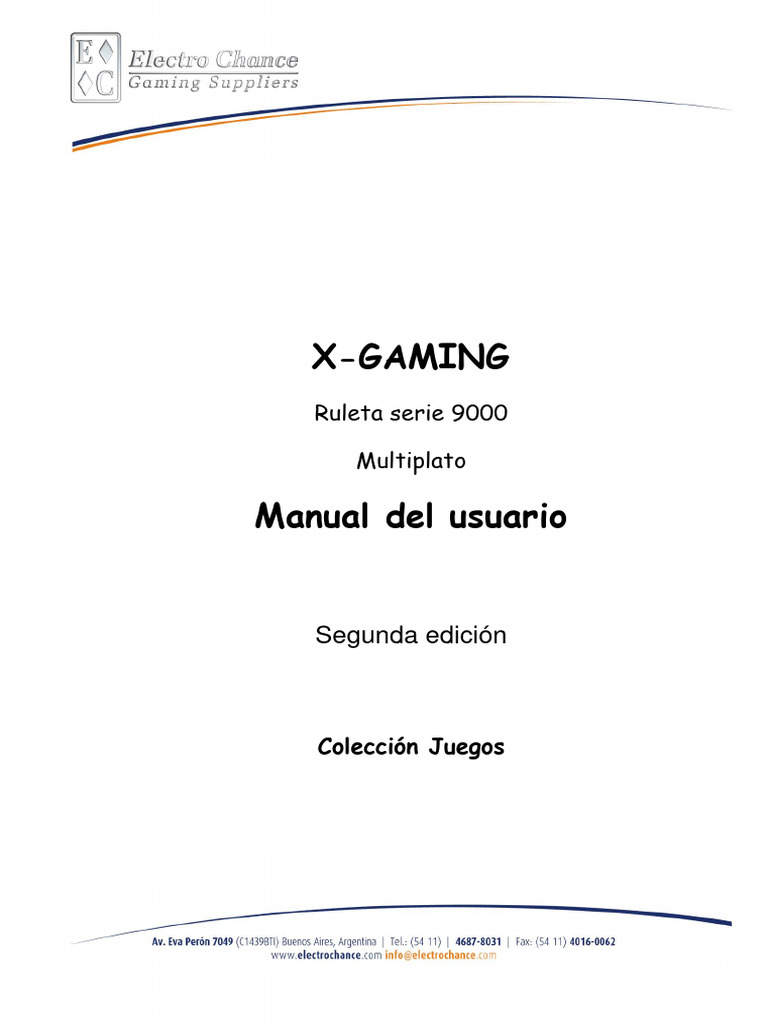 Manual X Gaming - ruletaserie9000.Multiplato.v2.Preliminar | PDF | Ruleta | Terminal de computadora