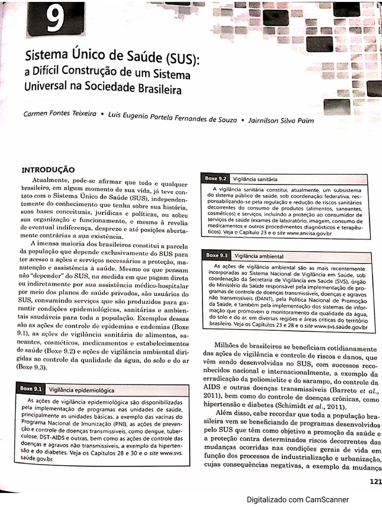 C-Texto Da Aula - Sistema Único de Saúde (SUS) | PDF