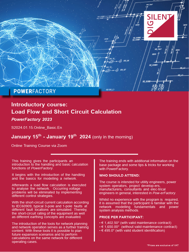 S2024.01.15.Online Basic - en Program | PDF | Network Analysis (Electrical Circuits ...