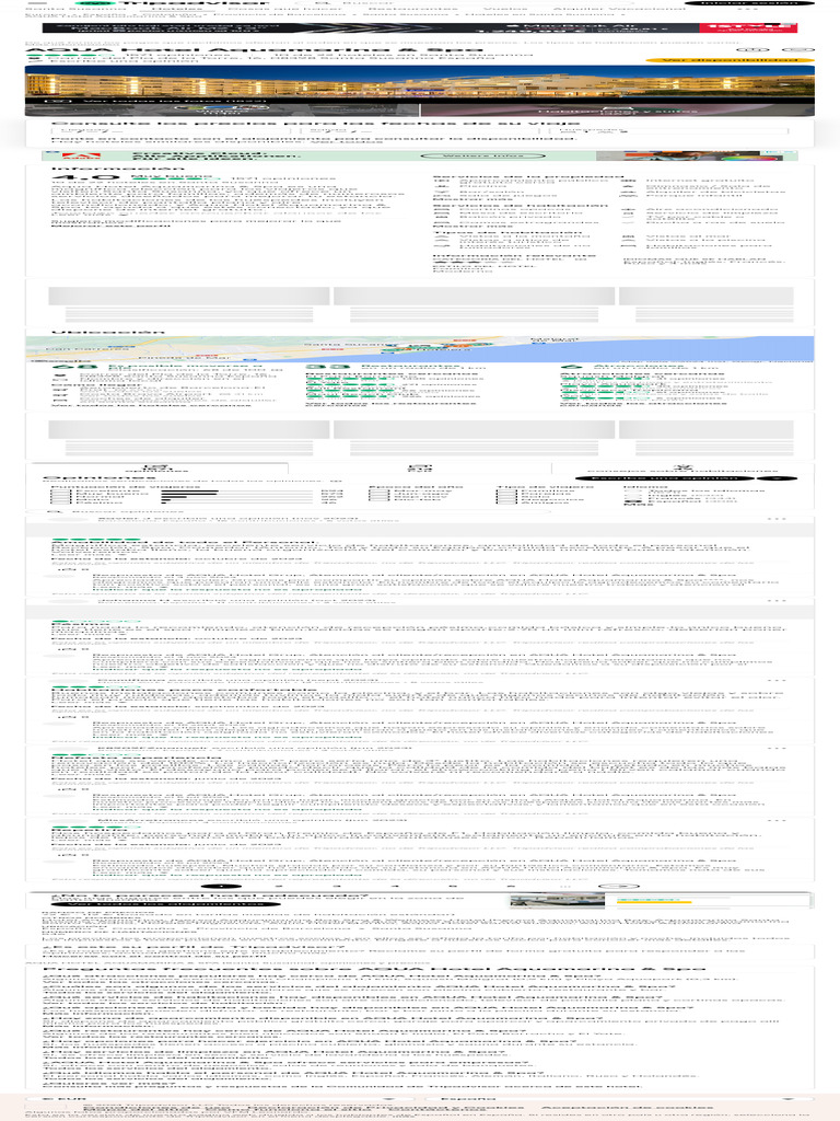 AQUA HOTEL AQUAMARINA & SPA (Santa Susanna) Opiniones y Precios | PDF ...
