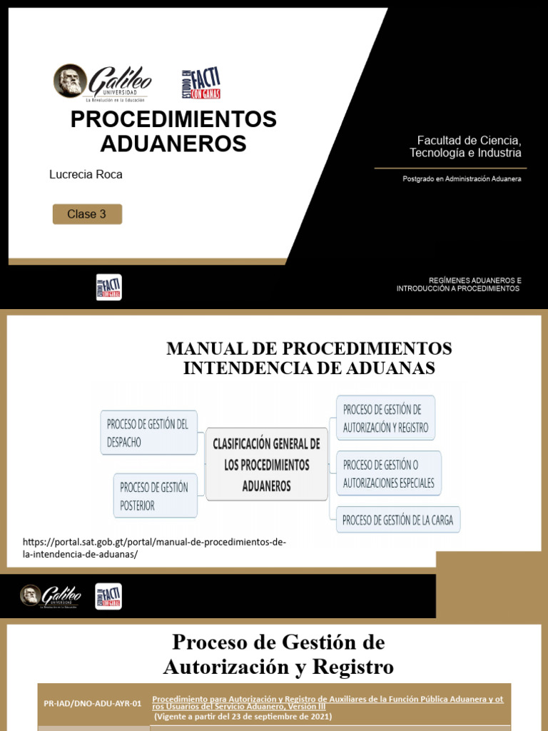 Clasificaci N General de Procedimientos | PDF | aduana | Transporte