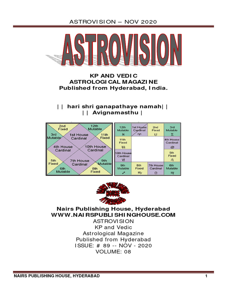 Astrovision Nov 2020 - Compressed | PDF | Planets In Astrology | Planets
