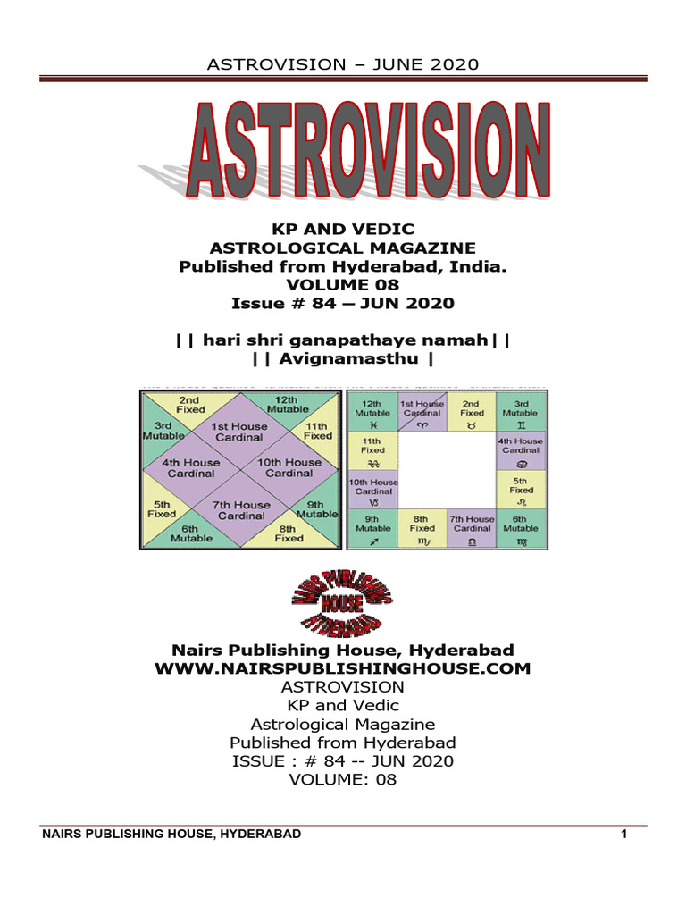 Astrovision June 2020 | PDF | Planets In Astrology | Astrological Sign
