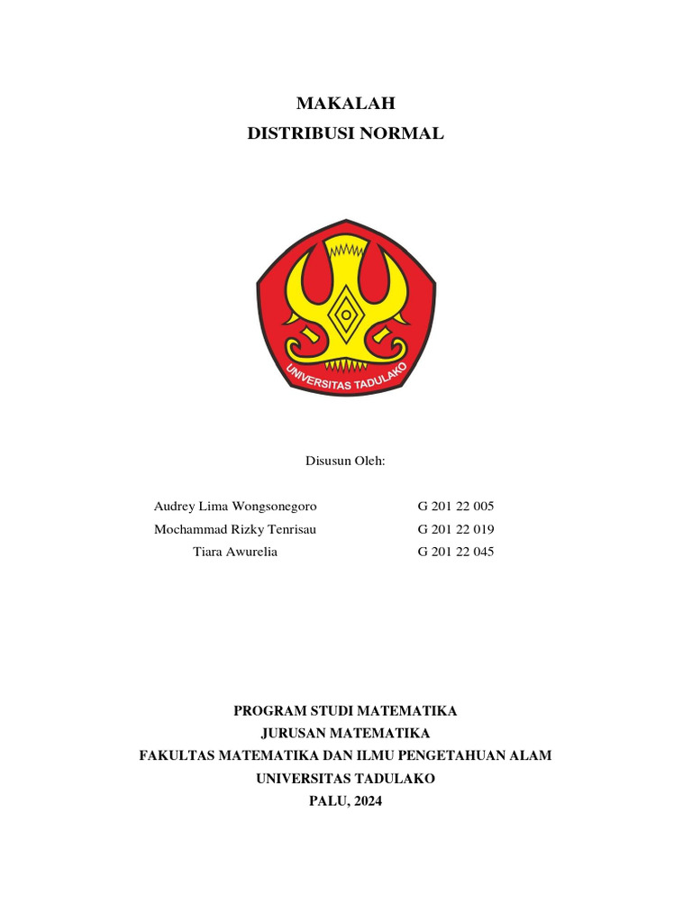 Makalah Distribusi Normal Kel4 | PDF