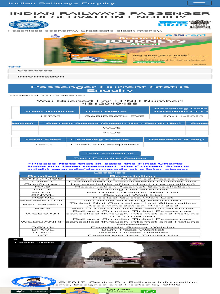 Indian Railways Passenger Enquiry Guide | PDF | Public Transport | Rail ...