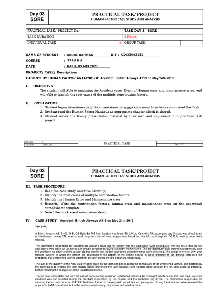C1032003121-Abdul Rahman - Day3 - Task2 | PDF | Door | Aircraft