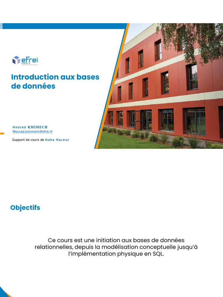 Introduction aux bases de données SQL | PDF | Bases de données | Base ...
