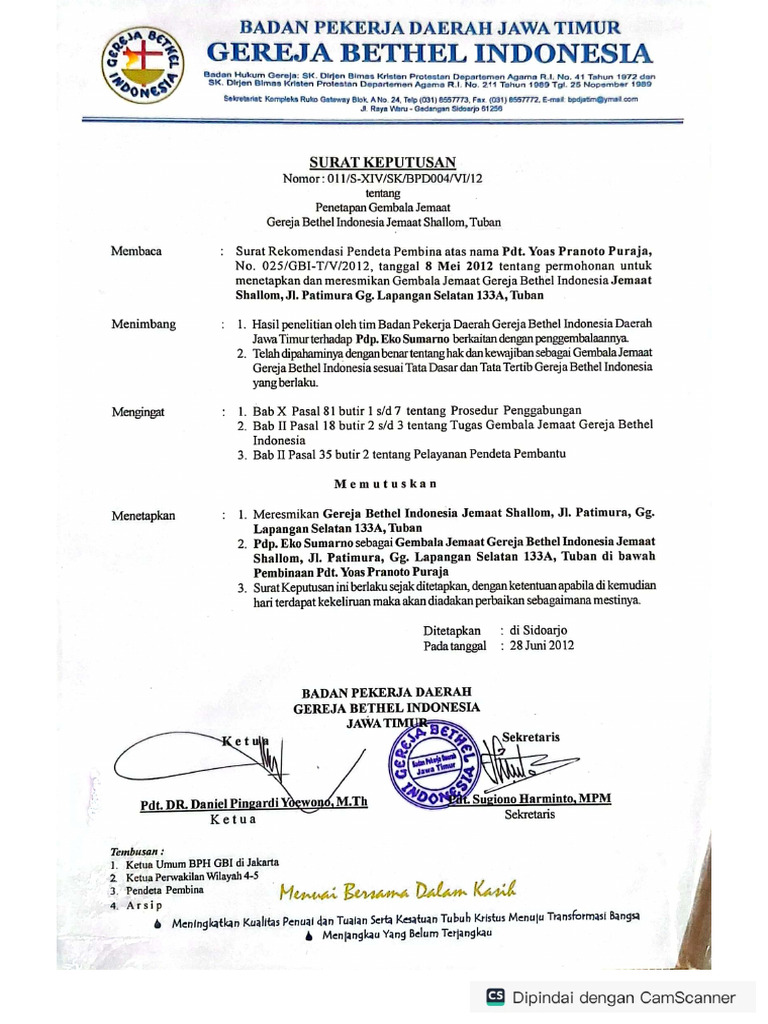 Surat Ijin Operasional | PDF