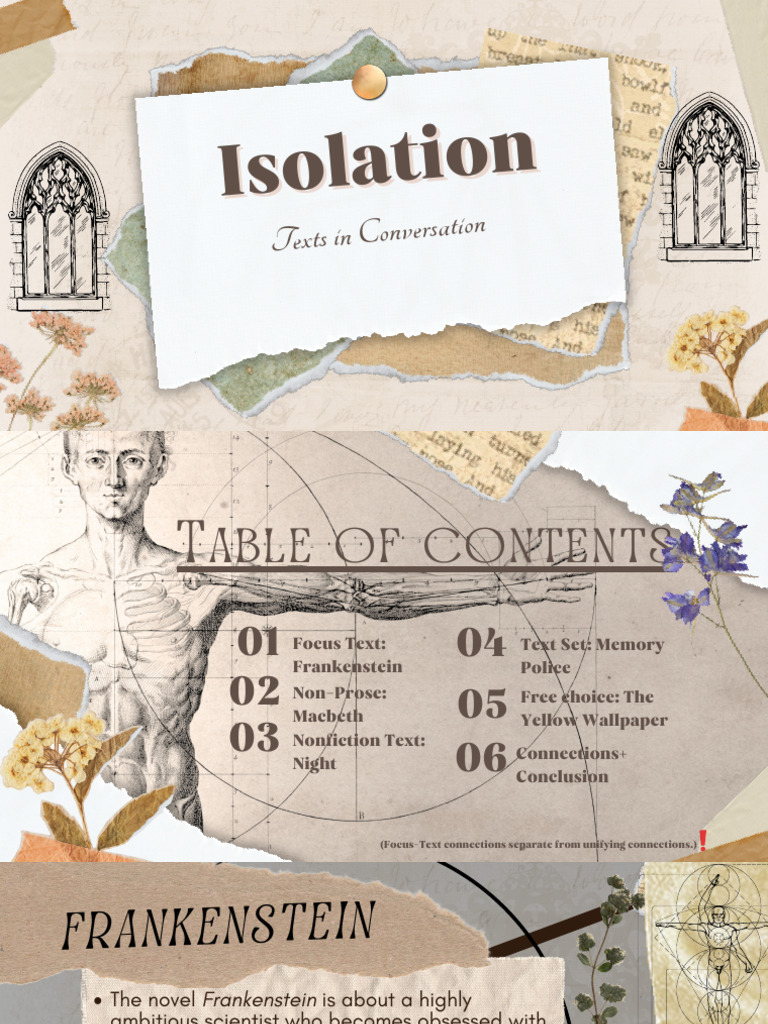 Isolation - Texts in Conversation | PDF | Frankenstein | Macbeth
