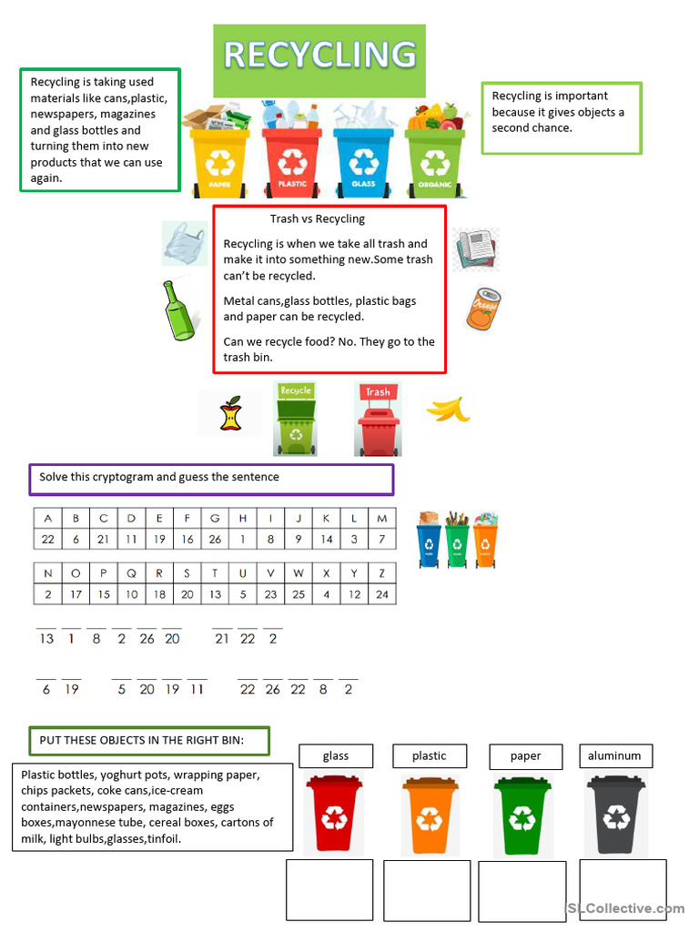 Recycling Versus Trash | PDF | Science & Mathematics
