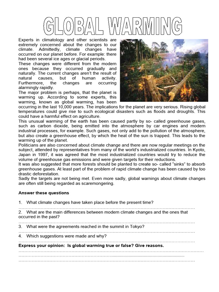 Natural Disasters Environment Global Warming - 90781 | PDF | Climate ...