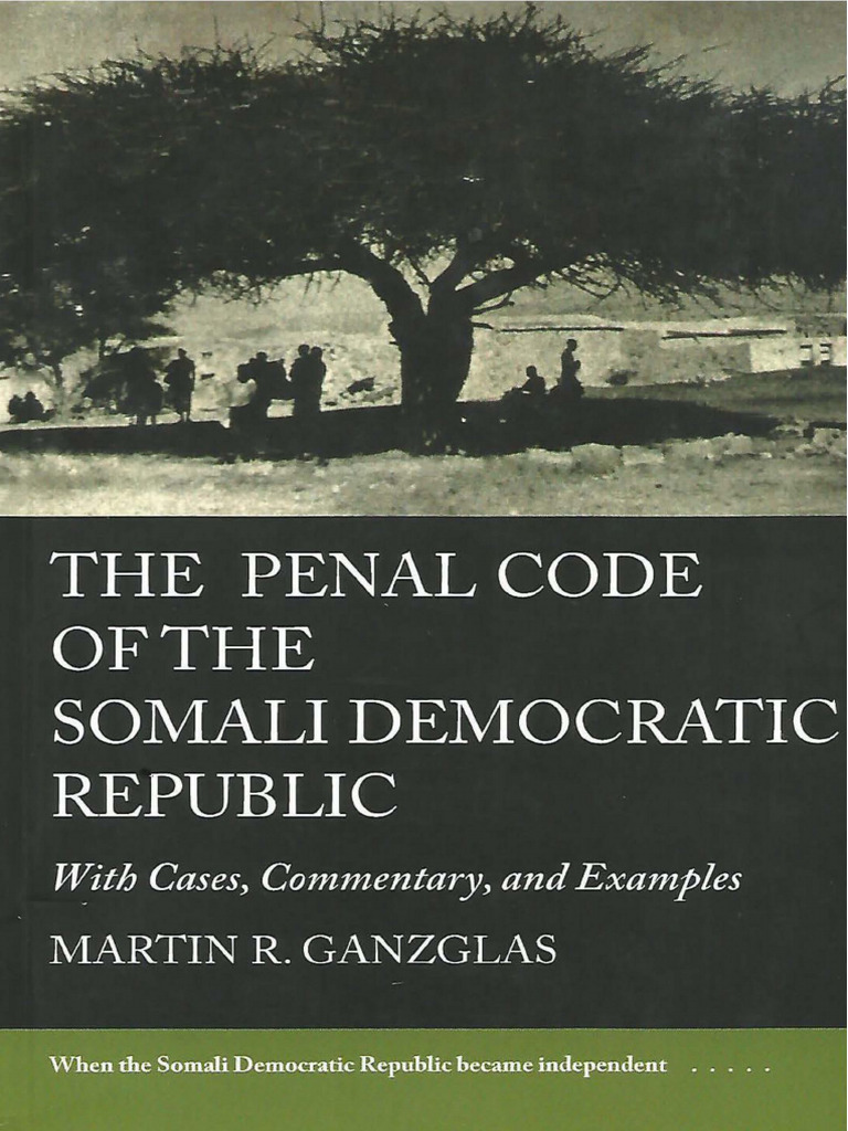 The Penal Code of The Somali Democratic Republic | Download Free PDF ...