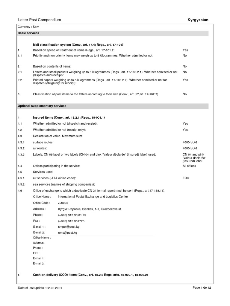 Letter Compendium KG KGA EN | PDF | Postage Stamp | Mail