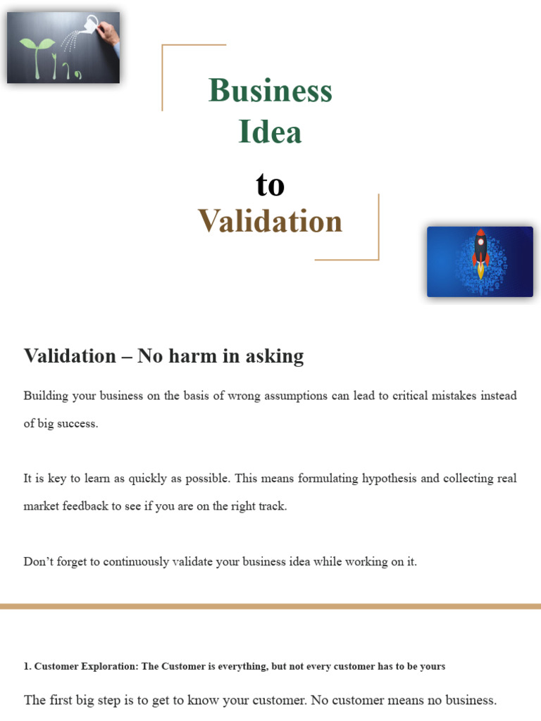 Idea to Success | PDF | Business Model | Competitive Advantage